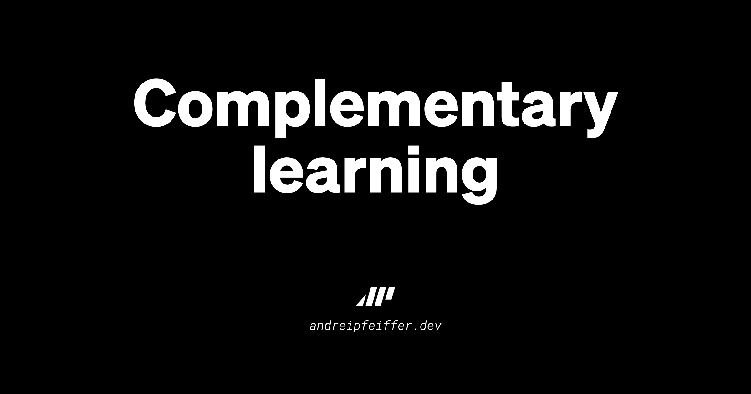 Complementary learning